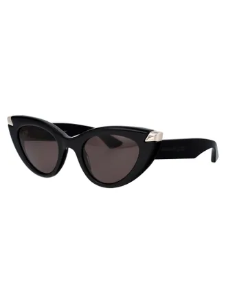 Alexander McQueen Womens Sunglasses Black-Black-Grey Acetate Black/black/grey