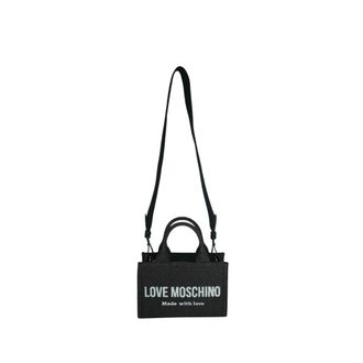 Love Moschino Denim Tote Bag - - Bags - Damen - Schwarzk - ONE SIZE