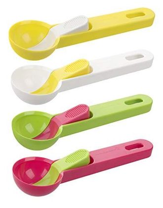 Fackelmann Cuill&egrave;re &agrave; Glace 49305-19 cm - Bicolore - en Plastique - Couleurs Assorties
