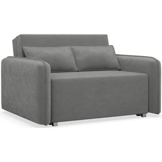 Selsey Selsey Duelia - Schlafsofa 2-Sitzer mit Bettkasten, Chenille hydrophob, Dunkelgrau