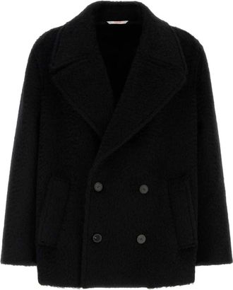 Valentino Garavani Homme, Manteaux, Noir, Taille: L Caban