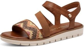 Marco Tozzi Femme Sandale 2-28602-44, Cognac Comb, 38 EU
