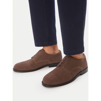 Calvin Klein Halbschuhe Calvin Klein Ess Rubber Derby Su HM0HM02269 Dunkelbraun