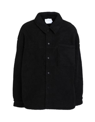 Topman Topman borg shacket in black - BLACK