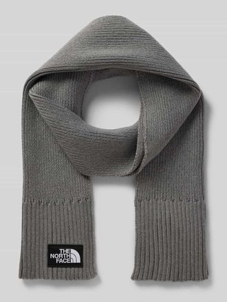 The North Face Schal in Strick-Optik mit Logo-Patch