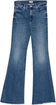 Mother Femme, Jeans, Bleu, Taille: W27 The Doozy Sneak Fray High Rise Flared Jeans