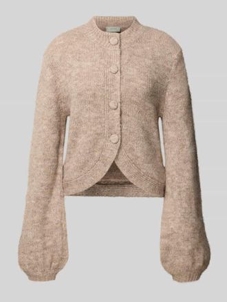 Neo Noir Strickjacke mit Stehkragen Modell Gio Fluffy