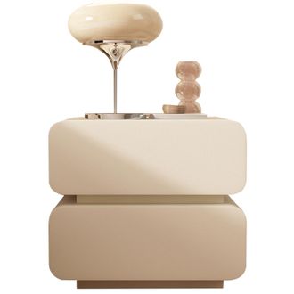 Generic Nachttisch Couchtisch mit 2 Schubladen Mit Stauraumfunktion Modern for Schlafzimmer, Wohnzimmer Couchtisch for Sofa, zeitgenössischer Luxusstil Mehrer