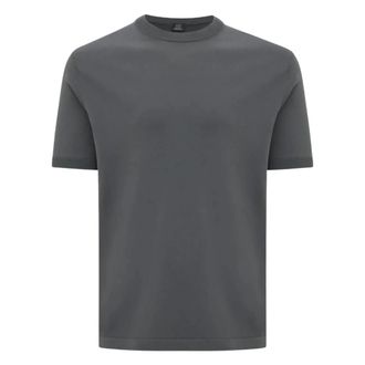 Genti Round Neck Ss T-Shirt - - Tops - Herren - Grau - XL