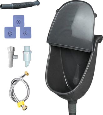 Generic Urinal für die Wand - Urinabscheider Per, montierte Toilette geruchlos mit Deckel | Garten-Umsteller für Zuhause, Schlafsaal für Männer, Badezimmer, h