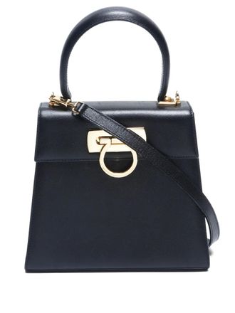 Ferragamo sac à main à boucle Gancini (années 1990-2000) - Noir