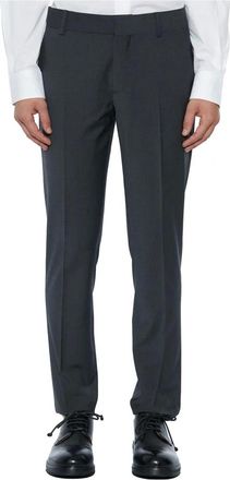Daniele Alessandrini Homme, Pantalons, Gris, Taille: XS Pantalon de Costume Coupe Ajust&eacute;e