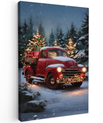 MuchoWow &copy; Weihnachtsdeko Wandbilder Klein 20x30 cm Mini Home Deko Wohnung Bild Wohnzimmer Weihnachtsgeschenke Fotoleinwand Wand Bilder Leinwand Wall Decor Ges