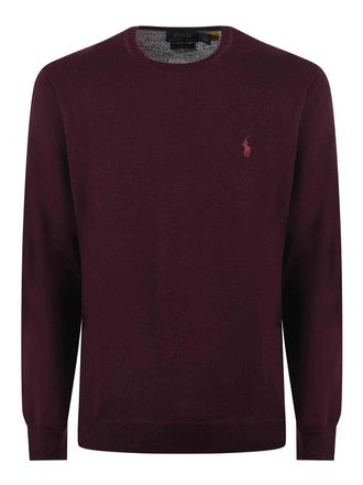 Polo Ralph Lauren Pull Col Rond - Rouge Brun