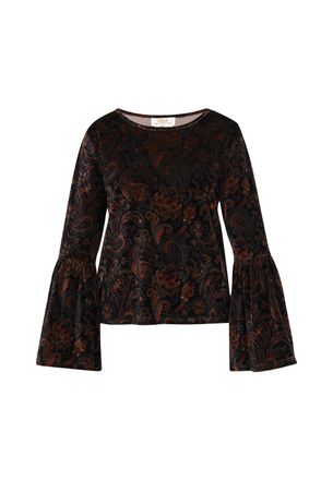 Usha Bluse Frauen dunkelviolett mehrfarbig