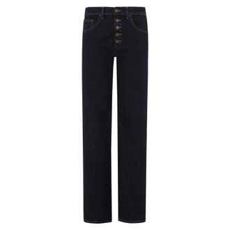 Dondup Blaue Loose Fit Jeans mit Kontrastn&auml;hten - - Jeans - Damen - Blau - W30