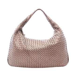 Bottega Veneta Pre-owned Intrecciato Metallic Leather Shoulder Bag - - Pre-owned - Damen - Braun - ONE SIZE