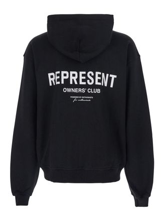 Represent Cotton Zip Hoodie - Black