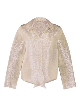 Peter Cohen Gabol metallic-effect shirt - Argent