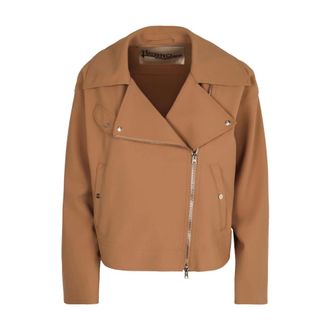 Herno Femme, Vestes, Brun, Taille: 40 FR Veste Courte &agrave; Col