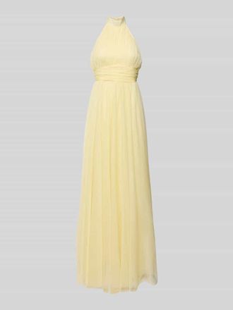 Lace & Beads Neckholder-Cocktailkleid mit Taillenband