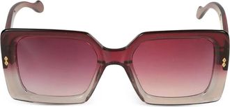 Kàdor Eckige Sonnenbrille mit Farbverlauf - Rot