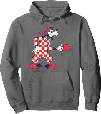 Disney Goofy Checkered Pajamas Slumber Party PJs Pose Pullover Hoodie