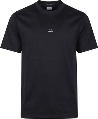 C.P. Company C.p. Company, Homme, Tops, Noir, Taille: L Mercerized Jersey 70/2 Gasato T-Shirt
