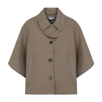 Max Mara Cape en coton - Femme - Vestes - Brun - Taille: 40/42 FR