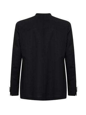 Tagliatore Mens Blazer Cannes Black Virgin Wool Blend Jacket