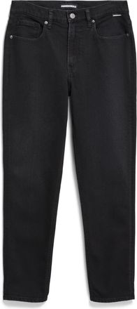 Armedangels Damen Boyfriend Jeans recycelter Baumwoll Mix Comfort Stretch CAYAA TARPA Boyfriend Fit Ebony