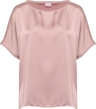 Marella Femme, Blouses et Chemises, Rose, Taille: 40 FR Blouse Manches Courtes Col Rond