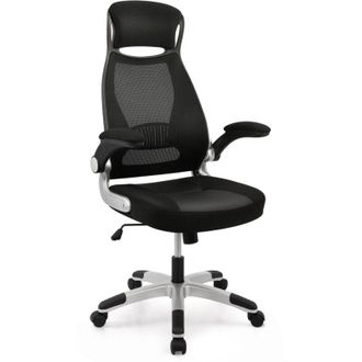 IntimaTe WM Heart Chaise De Bureau INTIMATE WM HEART - Fauteuil en Maille Confortable - Si&egrave;ge Ergonomique Avec Accoudoirs - Hauteur R&eacute;glable - Pivotant - Noir