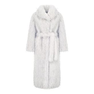 Cesare Gaspari Couture Kunstpelz Maxikleid - - Coats - Damen - Wei&szlig; - L