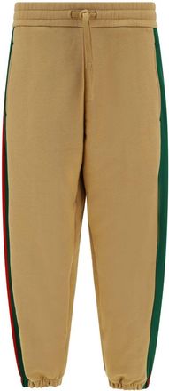 Gucci Jogginghose mit Logo-Stickerei - Nude