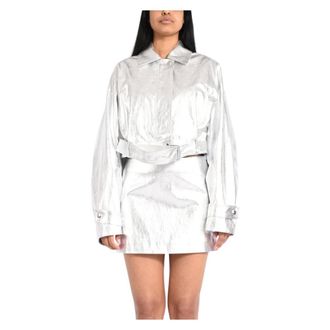 Msgm Msgm, Damen, Jacken, Grau, SGr&ouml;&szlig;e