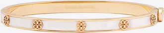 Tory Burch Schmaler Icon Scharnierarmreif mit Perlmutt