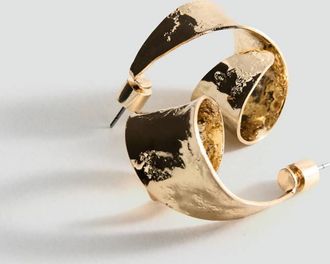 Mango Semi-cr&eacute;oles relief or - Femme - Taille unique - MANGO