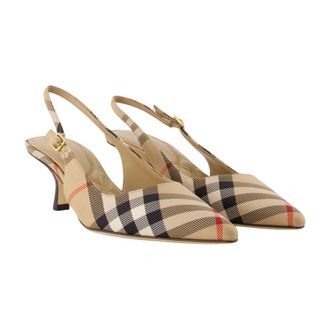 Burberry Womens Lf Dame 55 Pumps - Burberry Nylon Multicolor Shoes
