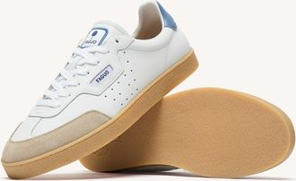 Faguo Baskets beige cuir et su&egrave;de - LUMBO