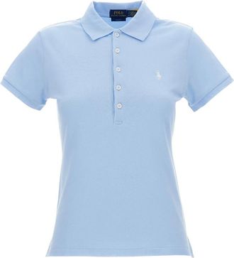 Polo Ralph Lauren Femme, Tops, Bleu, Taille: 38 FR Polo en m&eacute;lange de coton