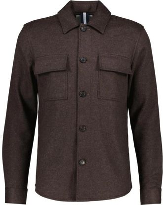 Profuomo Gestricktes Hemd - - Jackets - Herren - Braun - 2XL