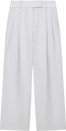 Giorgio Armani Weite Hose mit doppelten Bundfalten - - Trousers - Damen - Wei&szlig; - S