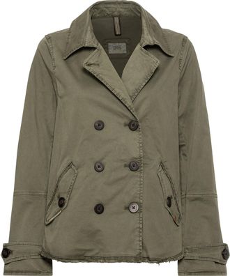 Camel Active Damen Blazer aus einem elastischen Baumwollmix Oliv, womenswear-48