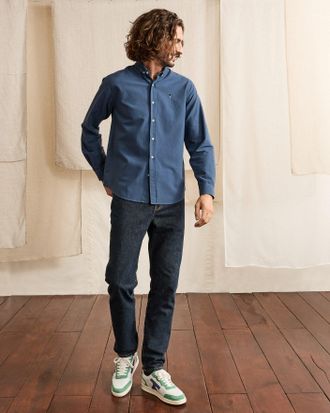 Faguo Chemise bleu navy
