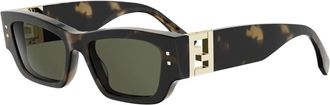 Fendi Fold Sonnenbrille - - Accessories - unisex - Braun - 53 MM