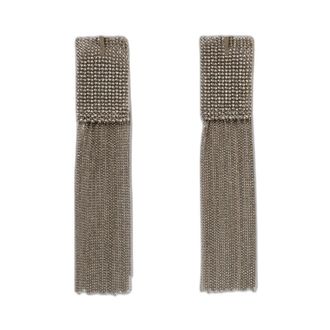 Brunello Cucinelli Monili Fransen-Ohrringe - - Accessories - Damen - Grau - ONE SIZE