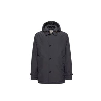 Moncler Parka Long Evrine - Homme - Vestes - Bleu - Taille: 2XL