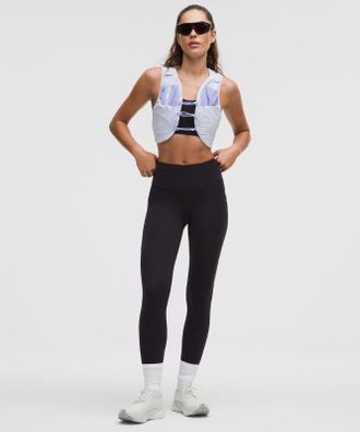 lululemon Fast and Free Leggings mit hohem Bund 5 Taschen für Frauen - 64 cm - Größe 10 in Nightmoth
