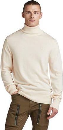 G-Star G-Star Homme Pull en Maille Premium Core Turtle, Beige (eggnog D21933-B692-G076), XL